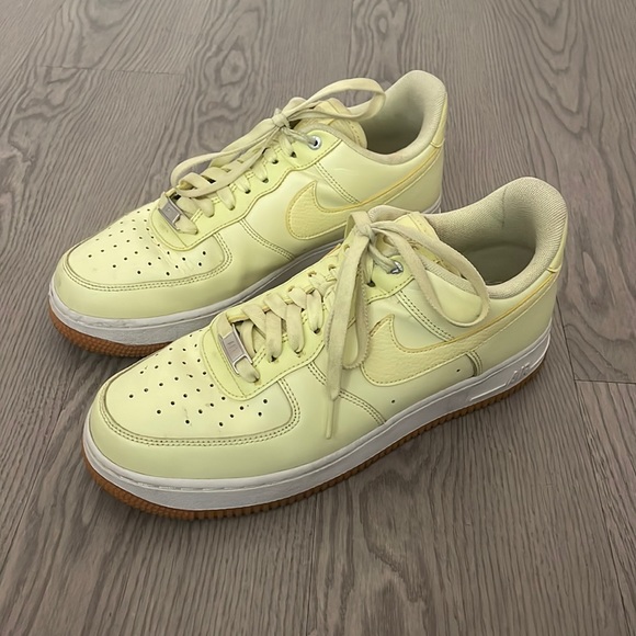 Nike | Shoes | Pastel Yellow Air Force S Women Size 95 | Poshmark